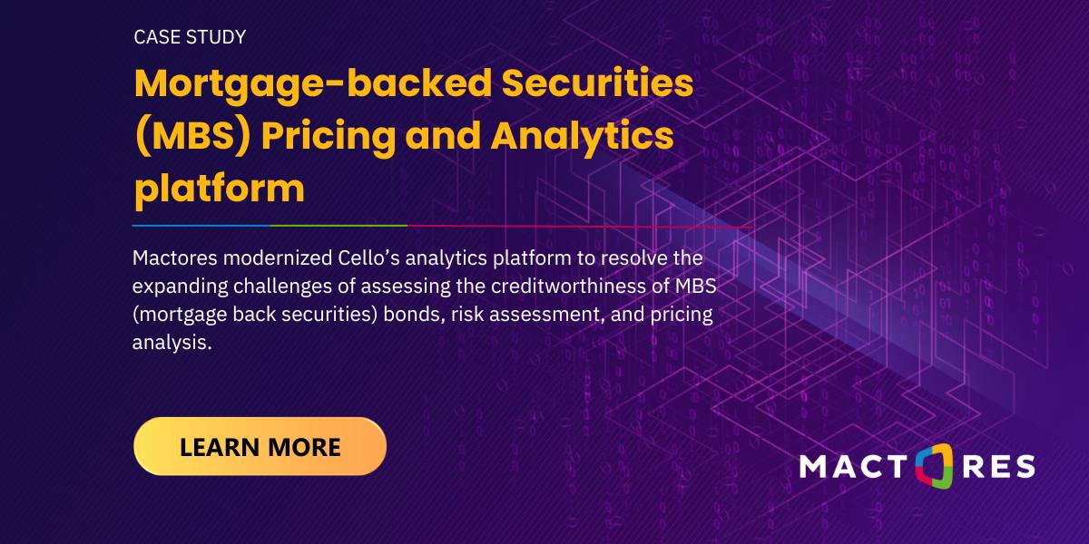 Mortgage-backed Securities (MBS) Pricing and Analytics platform