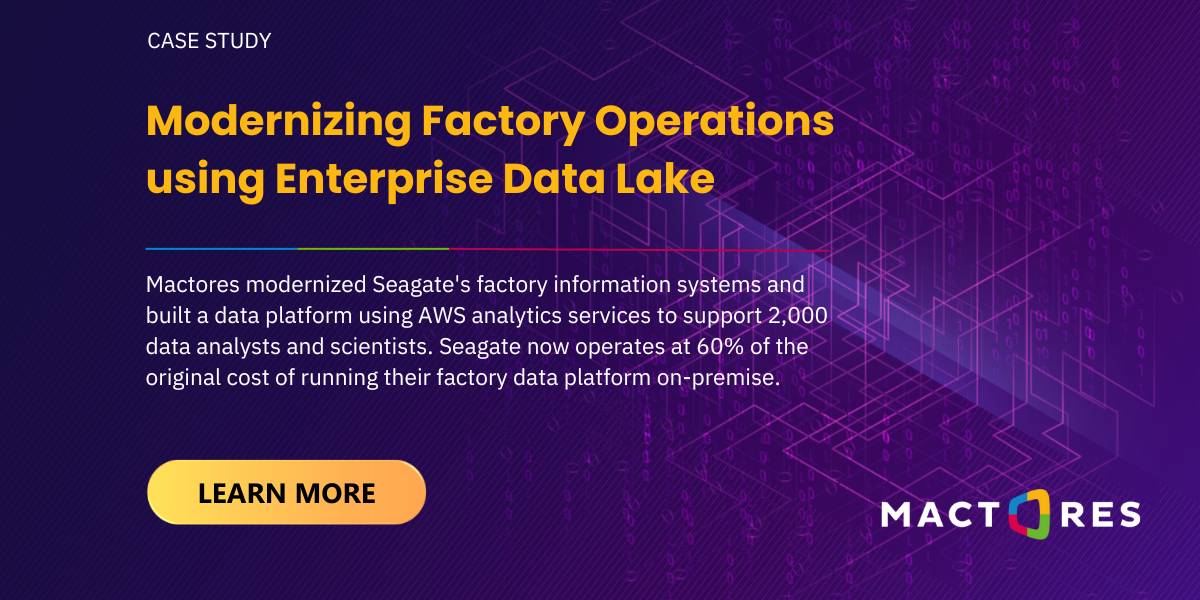 Modernizing Factory Operations using Enterprise Data Lake