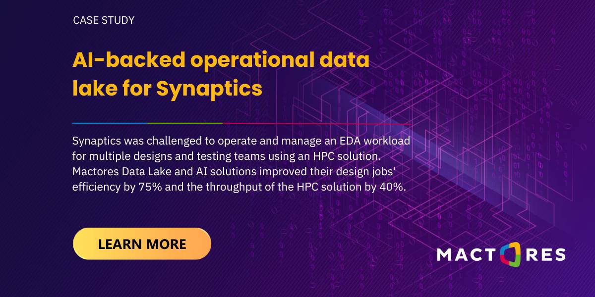 AI-backed operational data lake for Synaptics